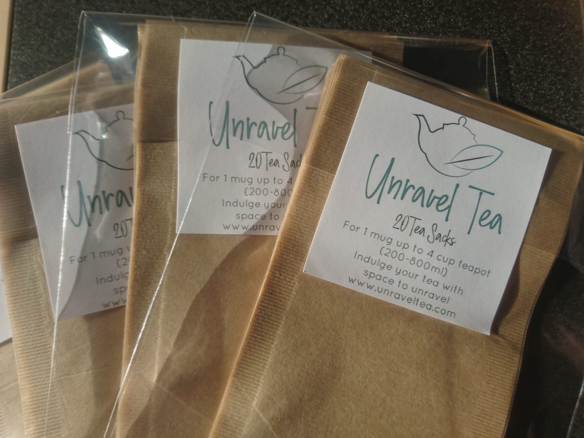 Tea sacks | Make your own eco tea bags | Unravel Tea